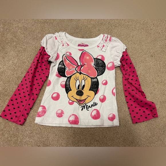 Disney | Shirts & Tops | Disney Minnie Mouse Long Sleeve T Size 3t ...
